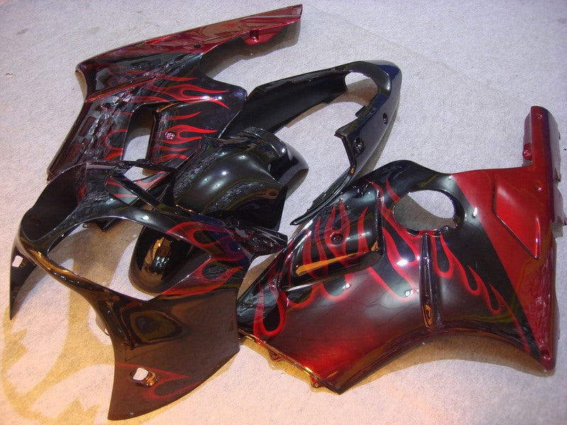 Black and Red Flame - NINJA ZX-12R 00-01 Fairing Kit – NewFairing
