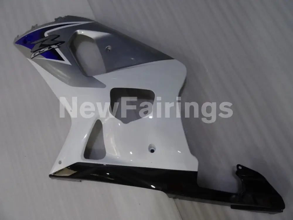 White Silver and Black Factory Style Fairing Kit for GSX-R750 00-03 ...